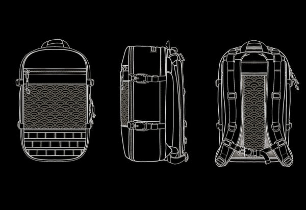 Custom backpack sketch series | Azo Equipment